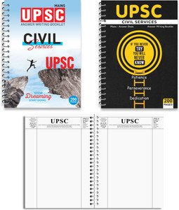Rousrie Upsc Mains Answer Writing Booklet (200 pages in one booklet ...