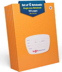 Target Publications Notebooks | Single Line Copy | 160 Pages | 18 x 24 ...