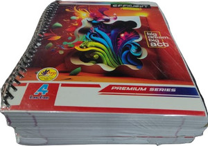 EFFICIENT SPIRAL A4 Notebook SINGLE LINE 500 Pages Price in India - Buy ...