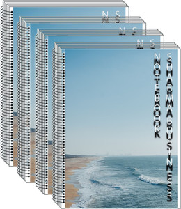 SHARMA BUSINESS Notebook A4 Size 200 Page White Page Pack of 4 A4 Note ...