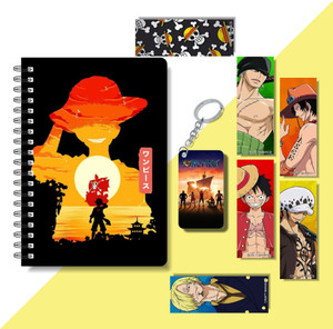 craft maniacs ONE PIECE DIARY & 6 FREEBIE BOOKMARKS & ONE KEYCHAIN A5 ...