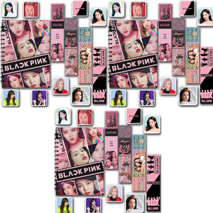RINKON Blackpink Notebook Diary Kpop Girls Stickers Bookmark Notepads ...