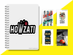 craft maniacs CRICKET 2024 NOTEBOOK COLLECTION A5 Diary RULED 160 Pages ...