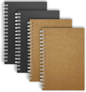 MuiAng Small Spiral Notebooks 4 x 6 Inch - 4 Pack Mini Pocket Memo Note ...