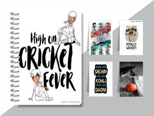 craft maniacs CRICKET 2024 NOTEBOOK COLLECTION A5 Notebook RULED 160 ...