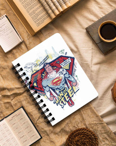 Warner Bros. Superman Theme The Man Of Steel Wiro A5 Diary unruled 120 ...