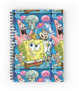 craft maniacs SPONGEBOB 2023 COLLECTION A5 Notebook RULED 160 Pages ...