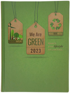 SUMO PRIME Premium Theme Based "We are Green" '2023' New Year Diary B5 ...