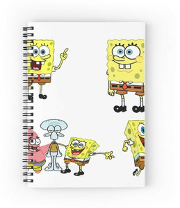 craft maniacs SPONGEBOB 2023 COLLECTION A5 Note Book RULED 160 Pages ...