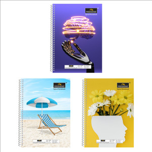 FREEMIND Spiral Notebook Regular Notebook Single Line 100 Pages Price ...