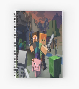 craft maniacs MINECRAFT NOTEBOOK COLLECTION A5 Diary RULED 160 Pages ...