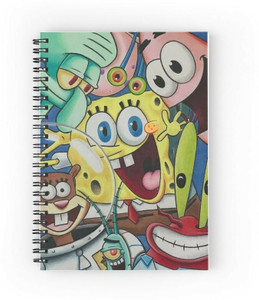 craft maniacs SPONGEBOB 2023 COLLECTION A5 Notebook RULED 160 Pages ...