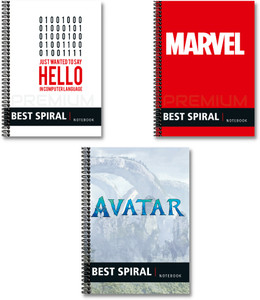 Best Spiral Notebooks | 200 Pages Ruled Spiral Notebook | A4 Size Paper ...