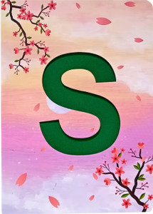 CRAFTOPIX Initial (S) Alphabet Lasercut Diary Soft Bound Notebook B6 ...