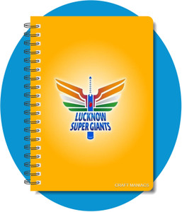 craft maniacs CRICKET 2024 NOTEBOOK COLLECTION A5 Diary RULED 160 Pages ...