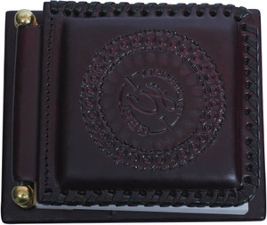 GEET LEATHER CRAFT Chit Pad With Hand Carved Detailing Pocket-size Memo ...
