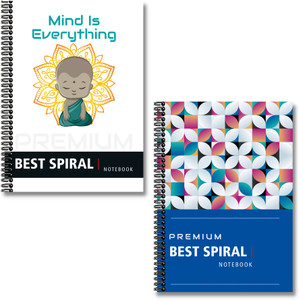 Best Spiral Notebooks | 500 Pages UnRuled Notebook | A4 Size Paper | A4 ...