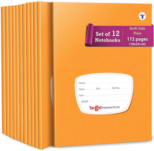 Target Publications Both Sides Blank Small Notebook | Plain Copy Book ...