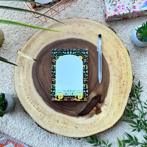 By Sanjana Raj Garden Designer A6 Notepad | Pretty Indian Stationery A6 ...