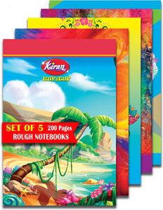 Srinivasa Rough Notebooks 200 Pages( 2 Subjects Scrap Books) 5 Practice ...