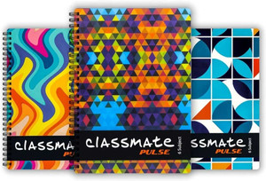 Classmate PULSE | 6 subjects in one | DESIGNER COVER | DESIGN MAY VARY ...
