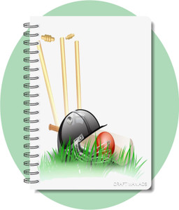 craft maniacs CRICKET 2024 NOTEBOOK COLLECTION A5 Diary RULED 160 Pages ...