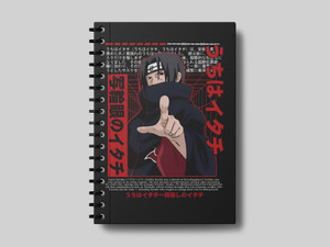 Journalised Itachi Uchiha Anime journal A5 Journal Ruled 160 Pages ...