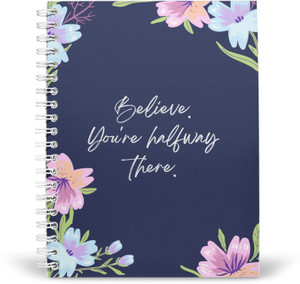 PurpleBees BELIEVE YOUR HELPING THERE QUOTES DIARY A5 | Motivational ...