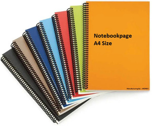 Notebookpage Note book Page set one book page 100 A4 Notebook NO 500 ...