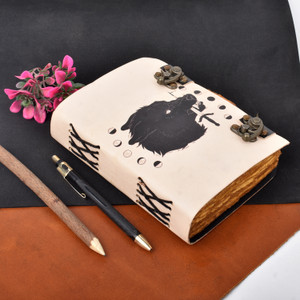 TASH Handicrafts Handicraft Printed Vintage Leather Journal for Men ...