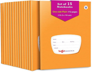 Target Publications Single Line Interleaf Notebooks | Writing Copy Book ...