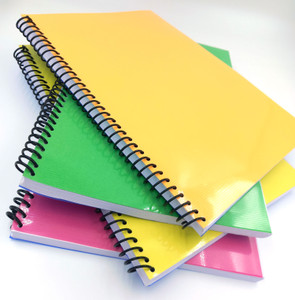 PerDay Notebook A4 Size Big Unruled White Plain Page Soft Cover Spiral ...