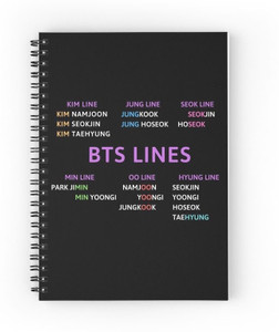 craft maniacs BTS ARMY A5 Diary RULED 160 Pages Price in India - Buy ...
