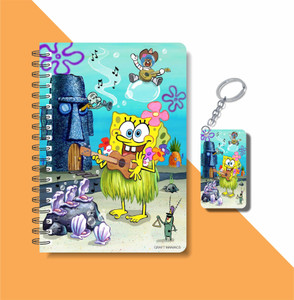 craft maniacs SPONGEBOB 2023 COLLECTION A5 Notebook RULED 160 Pages ...