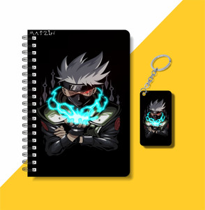 craft maniacs NARUTO DIARY & KEYCHAIN A5 Diary RULED 100 Pages Price in ...
