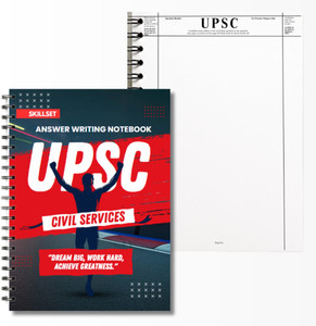 SKILLSET UPSC Mains Answer Writing A4 Notebook Unruled 200 Pages Price ...