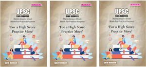 Kaanuka UPSC Practice Answer Sheet For Mains A4 Notebook Unruled 220 ...