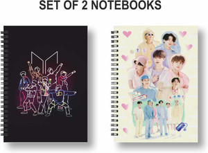 Papco BTS PACK OF 2 NOTEBOOKS A5 Diary Ruled 144 Pages Price in India ...