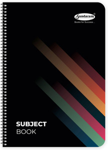 SUNDARAM Spiral Bound A4 Notebook Single Line 300 Pages Price in India ...