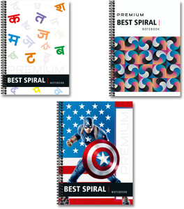 Best Spiral Notebooks | 200 Pages UnRuled Notebook | A4 Size Paper | A4 ...