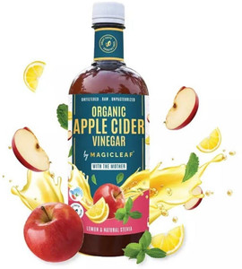 Magic Leaf Organic Apple Cider Vinegar with Lemon and Stevia - 750 ml ...