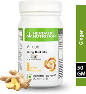 HERBALIFE Afresh Energy Drink – Ginger (50g) | Supports Energy & Weight ...