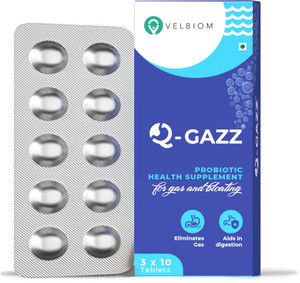 Velbiom Q-Gazz | Helps in Gas, Bloating and Indigestion Tablet Price in ...