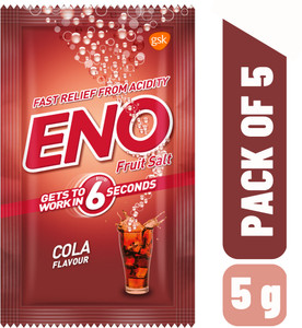 Eno Cola Flavour Digestive Antacid Fruit Salt 5gm (5 Sachet) Cola ...