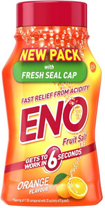 Eno Orange Flavour Digestive Antacid Fruit Salt 100gm Jar Pack Orange ...