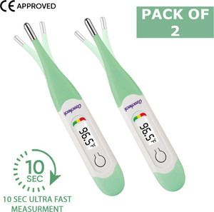 Ozocheck Digital thermometer with Flexible Tip | Fever Alarm & Beep ...