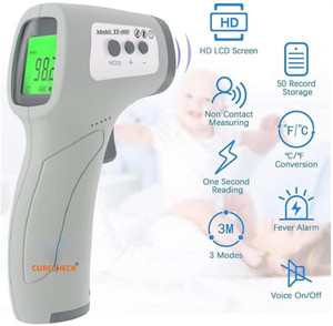 curecheck AD 801 Infrared Non Contact Forehead Gun For Kids & Adults ...