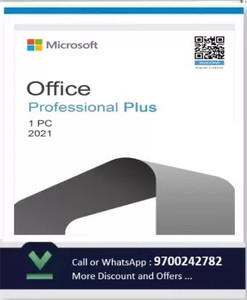 MICROSOFT Office Professional Plus 2021 License Key Price in India ...