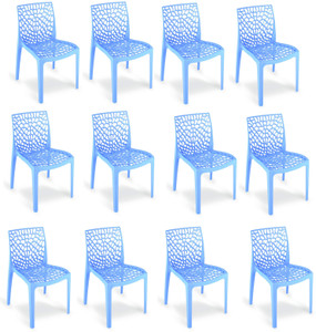 SOMRAJ Plastic Web Chair Outdoor Indoor fully ventilated for home hotel ...