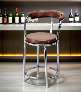 APPLE FURNITURE Chrome Steel Multipurpose Stool for Office/Stool for ...